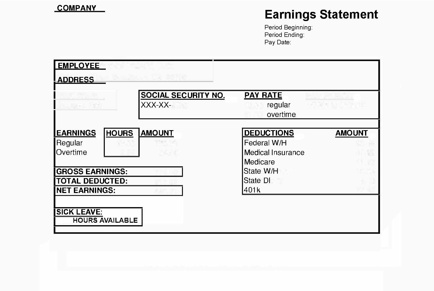 Best Pay Stub US 2019 Update FormsPro io